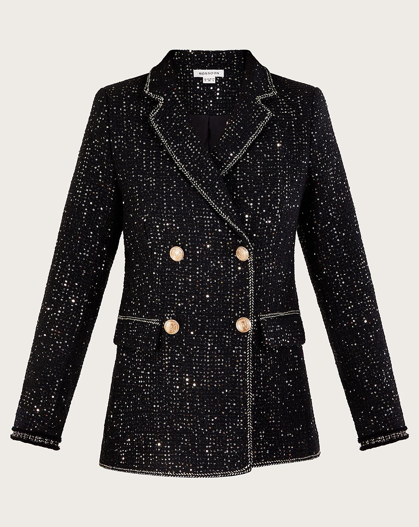 Monsoon Poppy Tweed Jacket | J D Williams