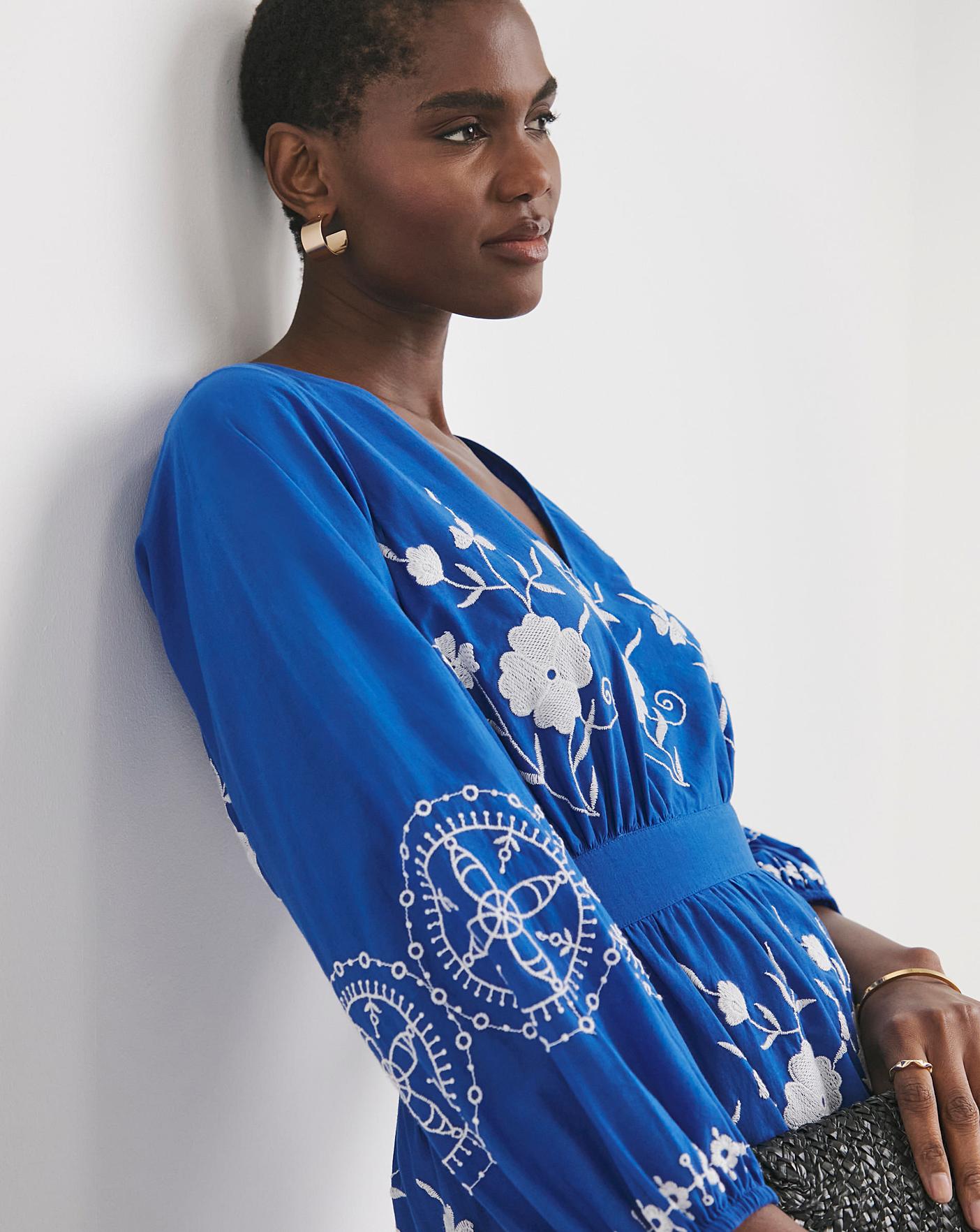 Embroidered Smock Dress | Marisota