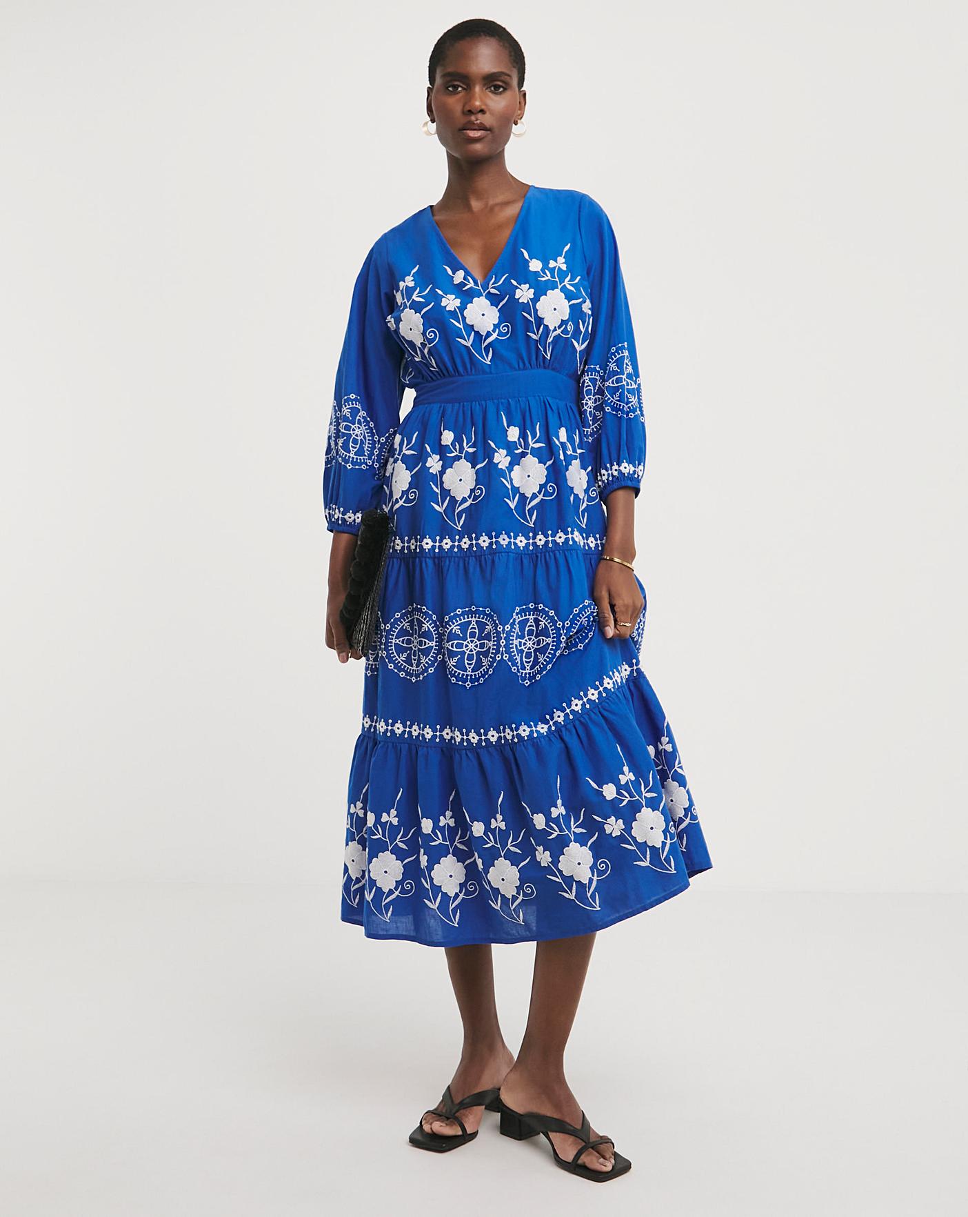Embroidered Smock Dress | Marisota