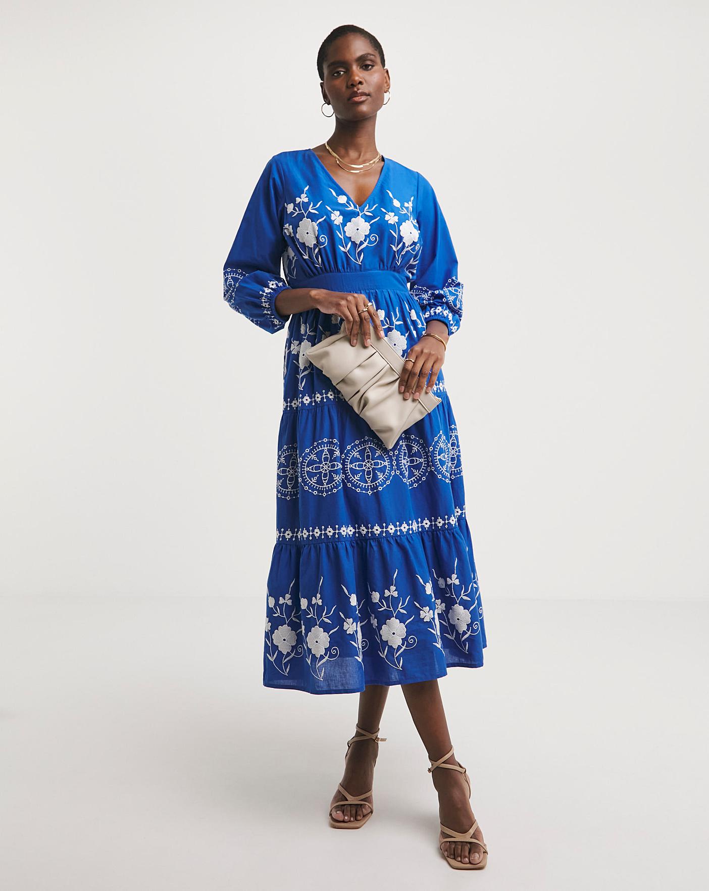 Embroidered Smock Dress | Marisota