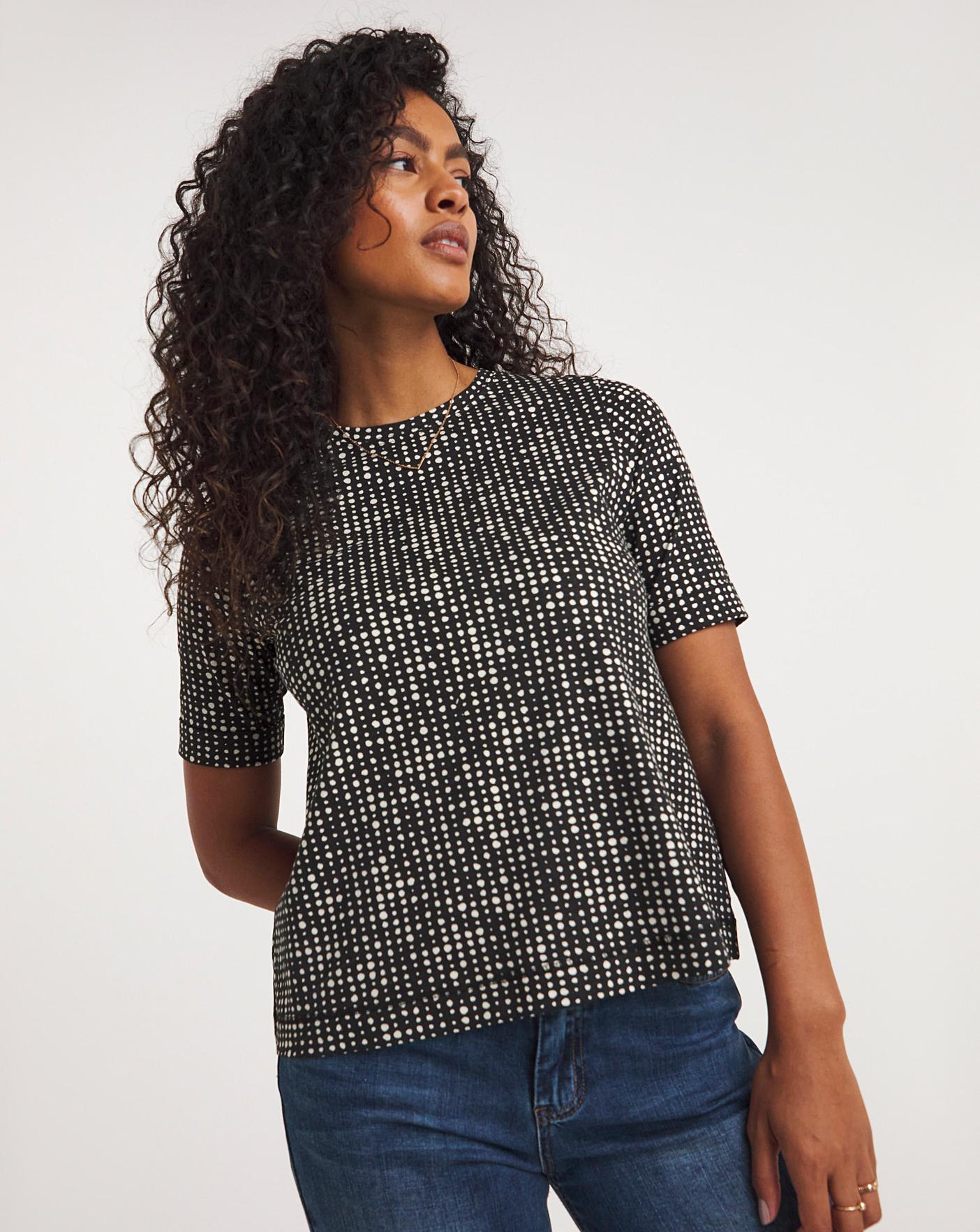 Turned Back Cuff Boxy T | Fashion World