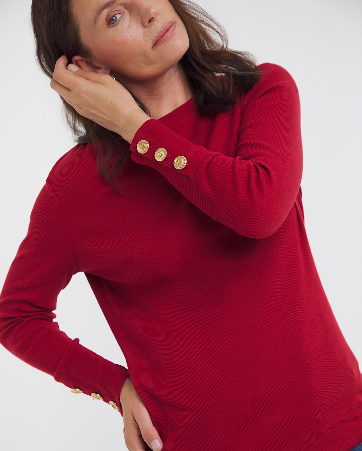 Button Sleeve Top | Fashion World