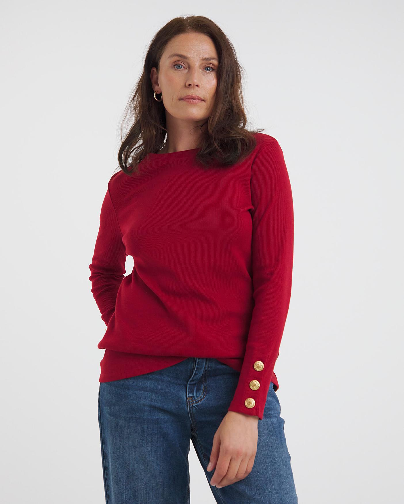 Button Sleeve Top | Fashion World