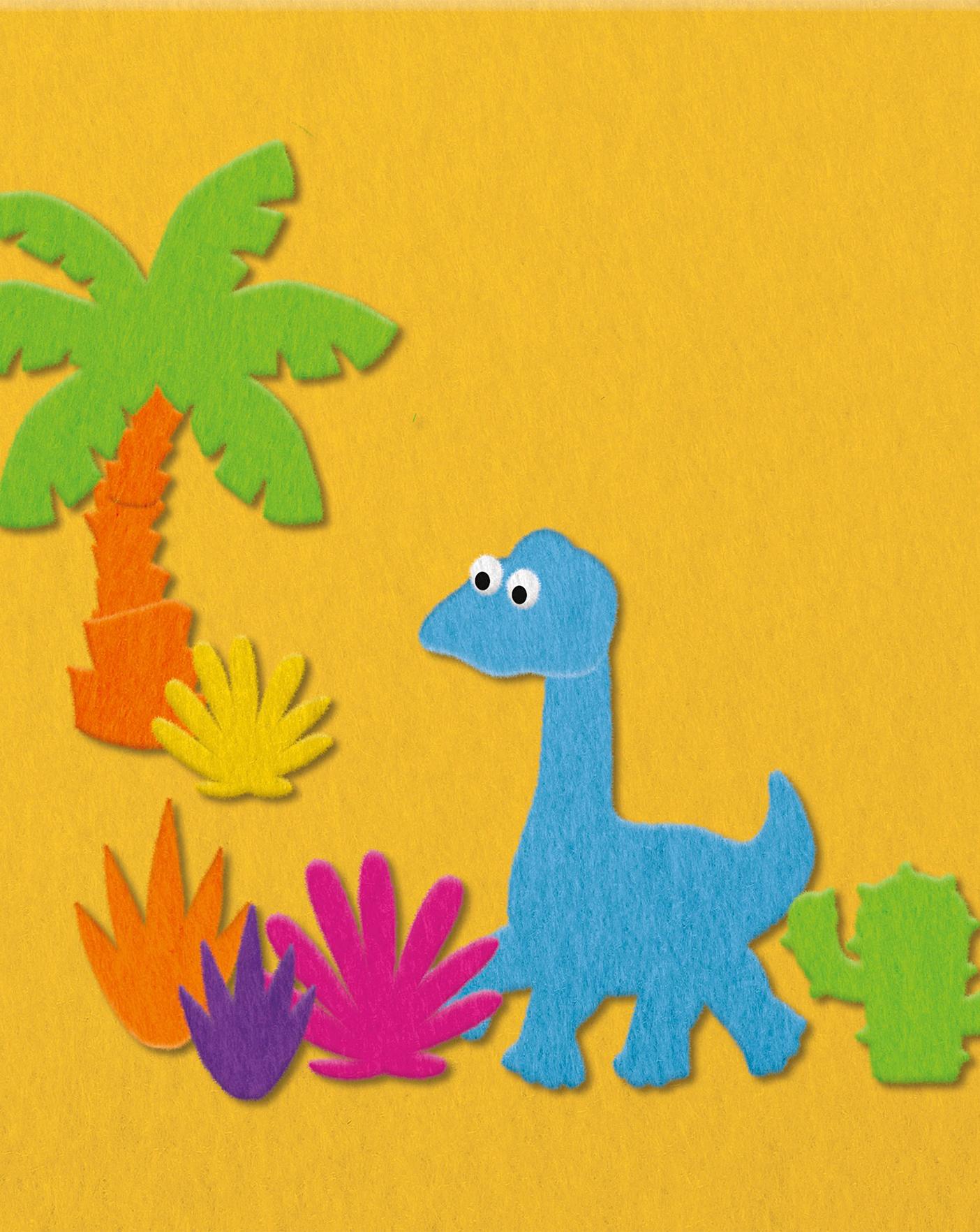Fuzzy-Felt Dinosaur Set | J D Williams