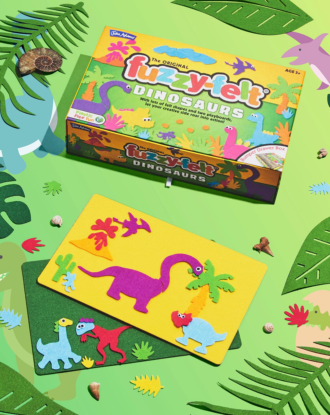 Fuzzy-Felt Dinosaur Set | J D Williams